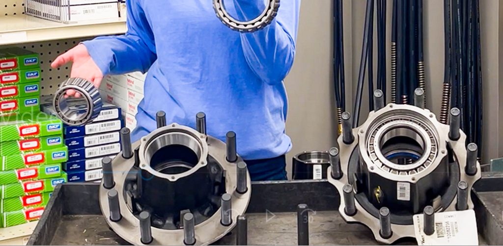 Hubs On A Semi-Trailer | Utility Keystone Trailer Sales